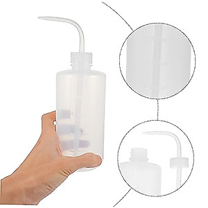 SOLUSTRE 1pc plastic scrubber squirt bottle for hair flower watering can water spray bottle for hair scale wash bottle Bend Mouth Wash Bottle plant Water Squirt bottle refillable bottle