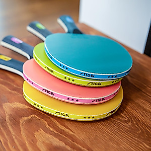 STIGA Pure Color Advance Performance-Level Table Tennis Racket (Yellow)