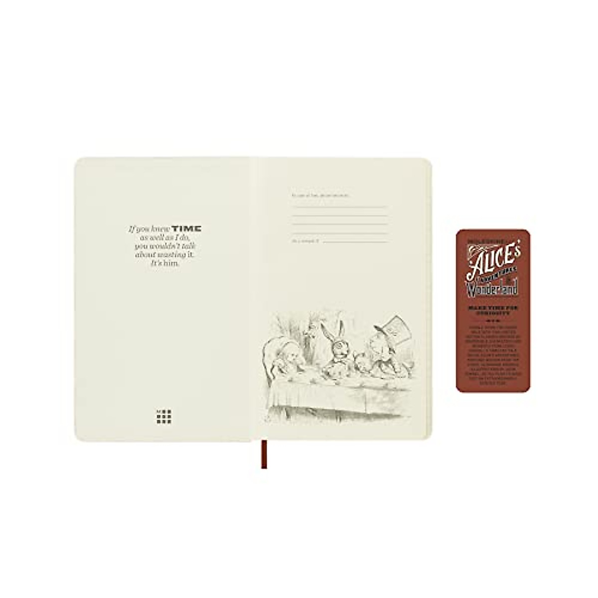 Moleskine Limited Edition Alice In Wonderland 12 Month 2023 Weekly Planner, Hard Cover, Large (5" x 8.25"), Alice