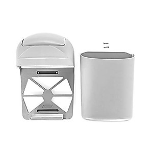Camco Cabinet Mount Trash Can | Ideal for Tight Spaces in an RV, Boat, Apartment, Dorm Room or Tiny House | Measures 13.5" x 8.5" x 5" (43962)
