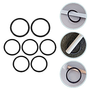 7Pcs Crystal Singing Rubber Sound O- for Crystal Tibetan Sound Yoga Meditation Singing Bowls