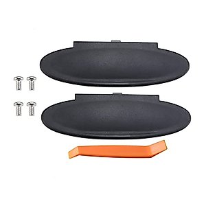 AMSPRAC Replacement Sun Visor Vanity Mirror Covers Driver or Passenger Side Visor Mirror Lid for Porsche 996/997-911 986/987 for Boxster for Cayman 1996-2010 2Pcs Black