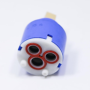 Kerox K35A Faucet Cartridge, Replacement Cartridge Compatible with La Torre, Gerber, Danze & Moen, Single Lever Shower Tub Repair, 35mm 1 3/8" Mixer Tap Cartridge Replacement (1 Pack)