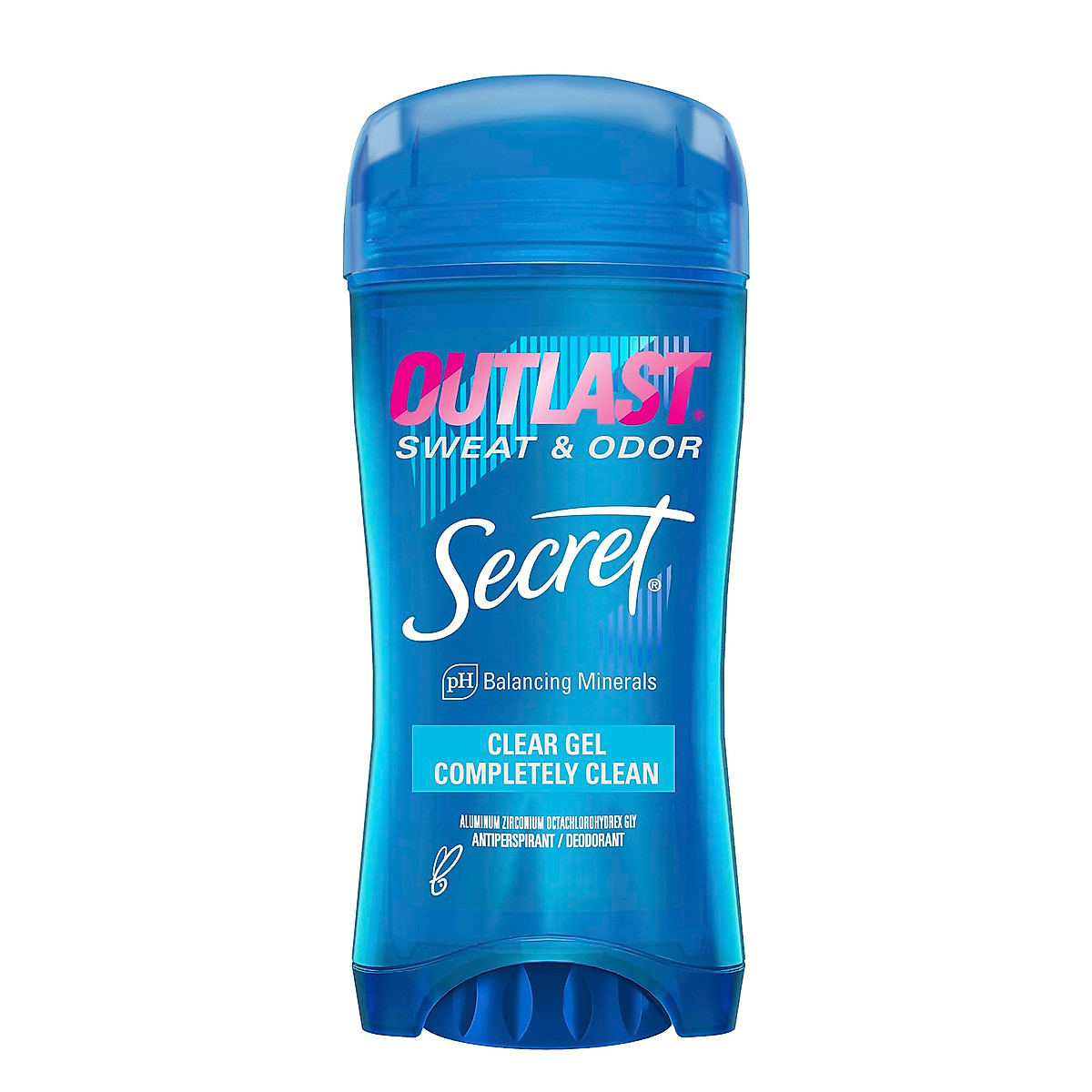 Secret Outlast Antiperspirant and Deodorant for Women, Clear Gel, Completely Clean Scent, 2.6 Ounce