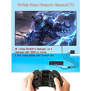 Dnkeaur Switch Dock for Nintendo Switch & OLED, Nintendo Switch Docking Station for TV,Nintendo Switch Base Accessories,Portable Switch Travel Dock,USB C to HDMI Adapter for Steam Deck/MacBook/Laptop