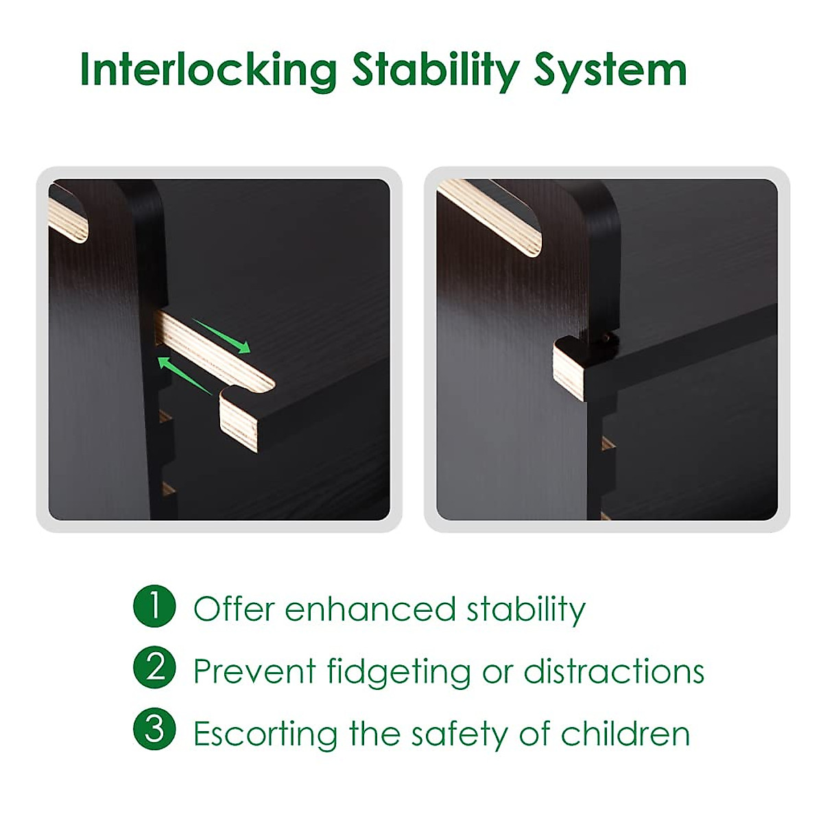 StrongTek Adjustable Piano Foot Rest for Kids, Heavy-Duty Wood Piano Foot Stool for Beginners to Improve Posture, Play Comfort, and Helps Kids to Focus on Learning