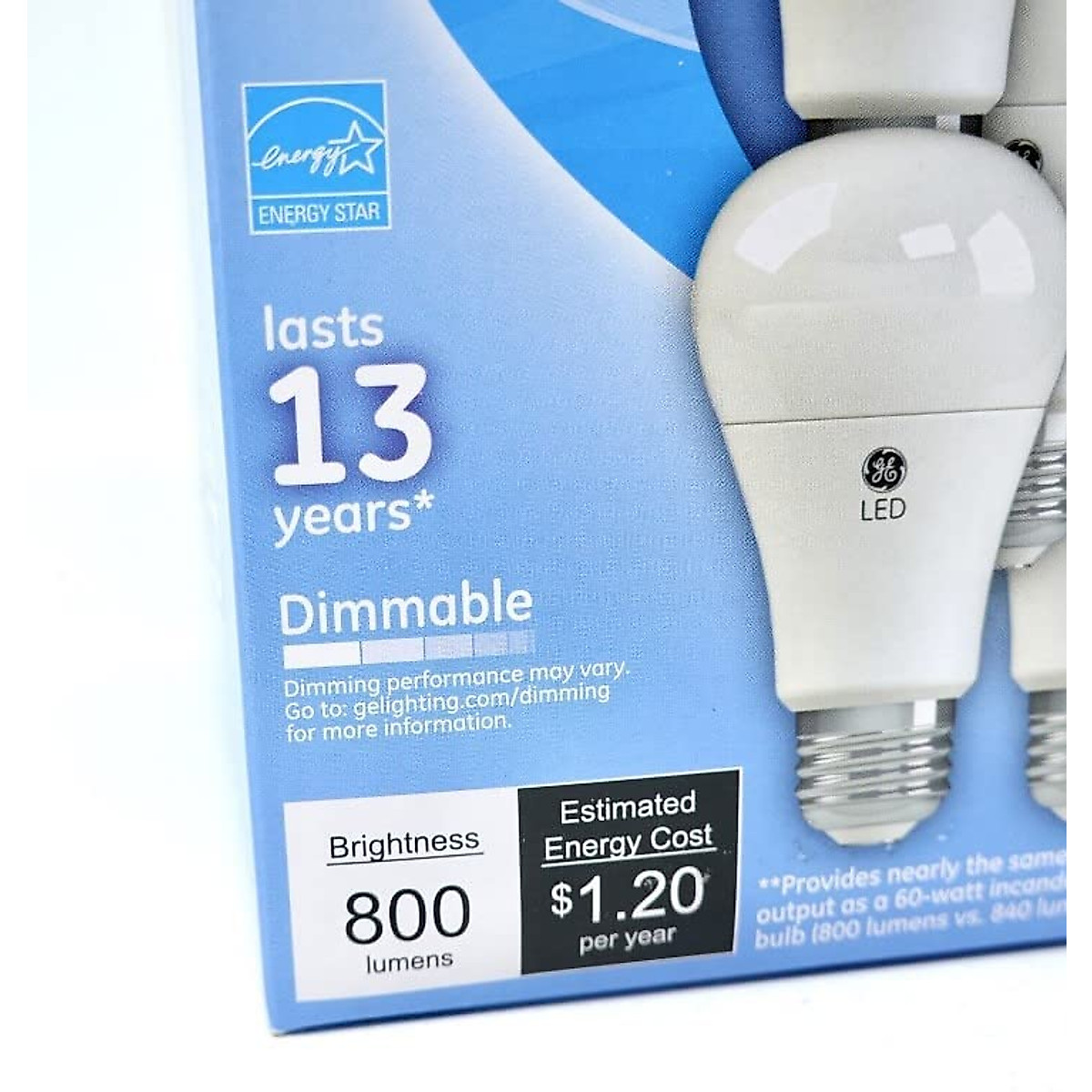 GE Daylight 60 Watt Replacement LED Light Bulbs, General Purpose, Dimmable Light Bulbs (Daylight, 12 Pack) (12)