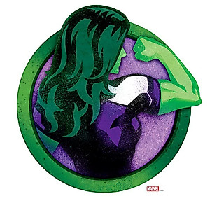 CafePress She Hulk Flexing Her Bicep Emblem Square Bumper Sticker Car Decal