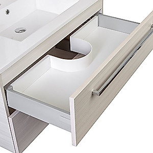 Cutler Kitchen and Bath Silhouette Wall Hung Bathroom Vanity, 30 Inches