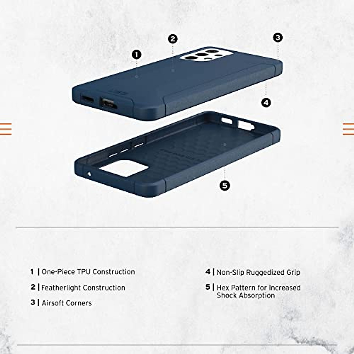 URBAN ARMOR GEAR UAG Designed for Samsung Galaxy A53 5G (SM-A536) Case [6.5-inch Screen] Scout Rugged Sleek Shockproof Lightweight Military Drop Tested Protective Cover, Mallard