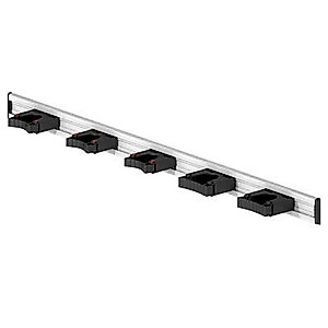 Toolflex Aluminum Rail 90cm (36'') with 5 Mounted Tool Holders. 473-556-1