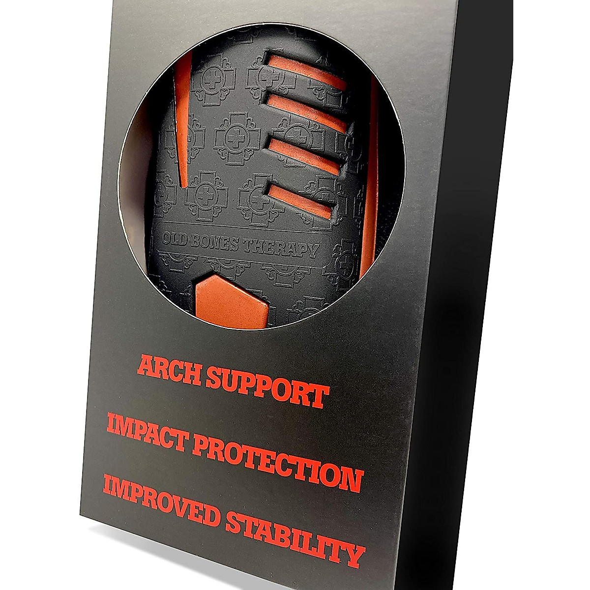 Old Bones Therapy Shock Absorbing Foot Insoles - Impact Protection, Arch Support and Improved Stability - Orthotic Insoles for Skateboarding, BMX, Motocross, Snowboarding and Ruling at Life (XXL)