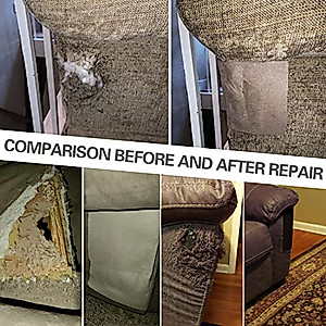 Azobur Velvet Rectangular Repair Patch, Self-Adhesive Flannel Fabric Patch, Multi Colors, Microfiber Patch，Can be Used to Patch Sofas, Car Seats, Handbags, Jacket Holes and Tears (Gray)