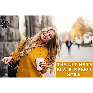 Premium Activated Charcoal Teeth Whitening Powder by Black Rabbit - Fluoride Free 30g/1.06oz