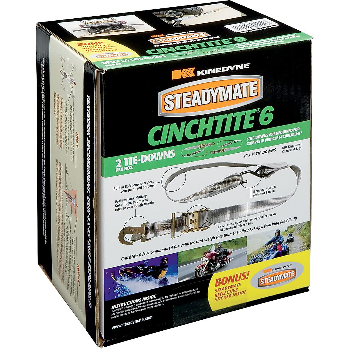 Steadymate 15470 Cinchtite 6 Tie-Down Strap