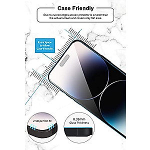 HKM Brothers 4 Pack Screen Protectors for iPhone 14 Pro Max (9H Hardness)(6.7 inch)