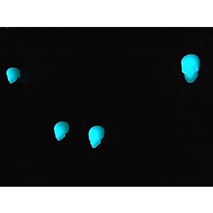 Glow in the Dark Skull Door Knobs Drawer Knobs (Set of 2)