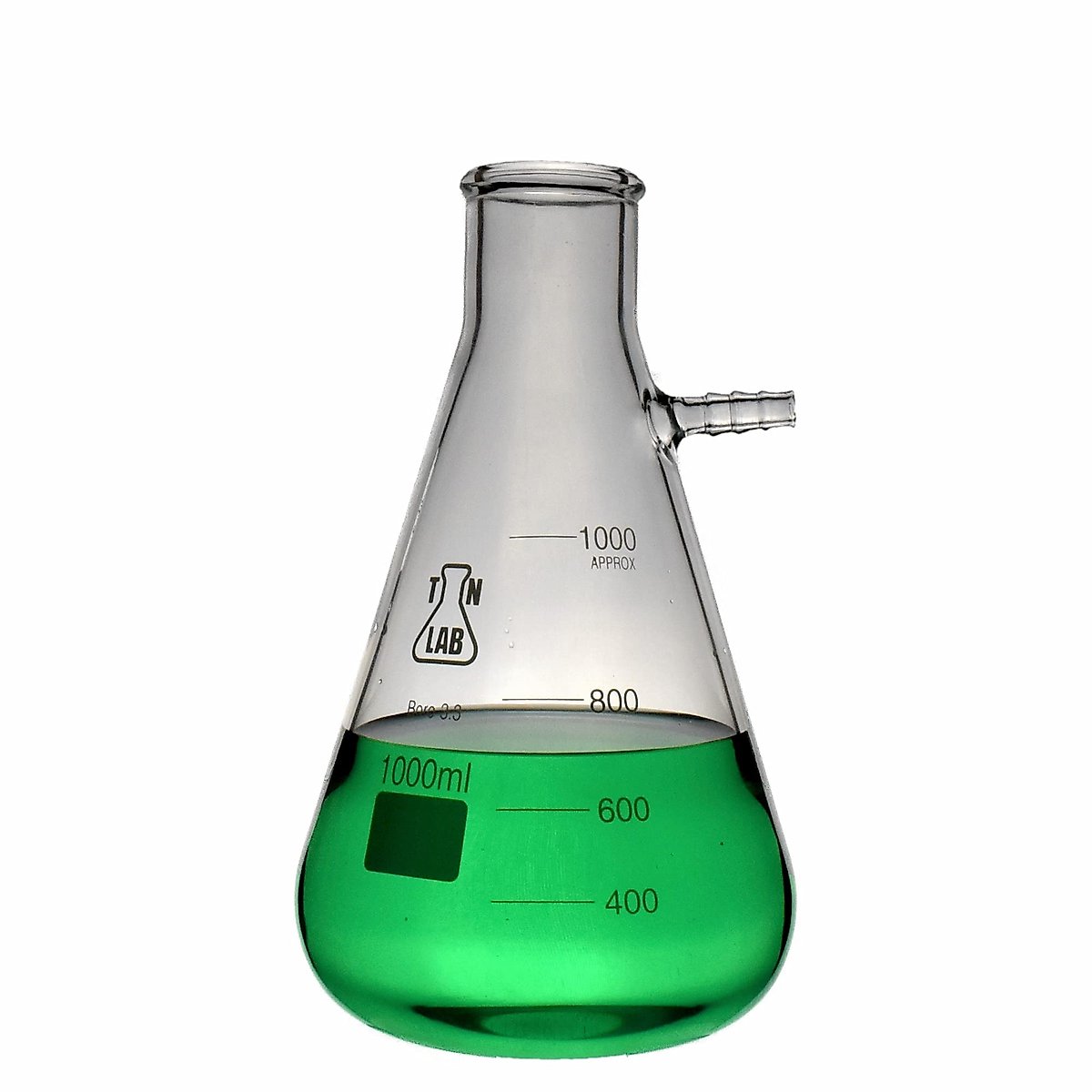 Filter Flask Borosilicate Glass Vacuum Filtering Flask 1,000ml 1L