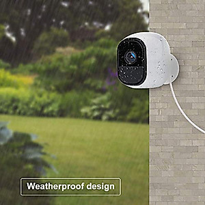 JESSY Weatherproof Outdoor Power Cable for Arlo Pro and Arlo Pro 2 with Quick Charge 3.0 Power Adapter Compatible with Arlo Pro,Arlo Pro 2,Arlo Go and Arlo Security Light (Charger and 10ft/3m Cord)