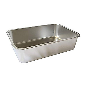 Midlee Stainless Steel Cat Litter Box- XL Size- 23.5" x 15.5" x 5.75"