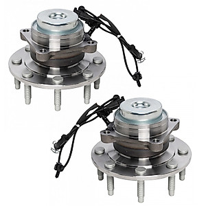 TRQ Front Wheel Hub Bearings Assembly Set Compatible with 2018-2021 Chevrolet Express 2500 Express 3500 GMC Savana 2500 Savana 3500 2021 Savana 4500