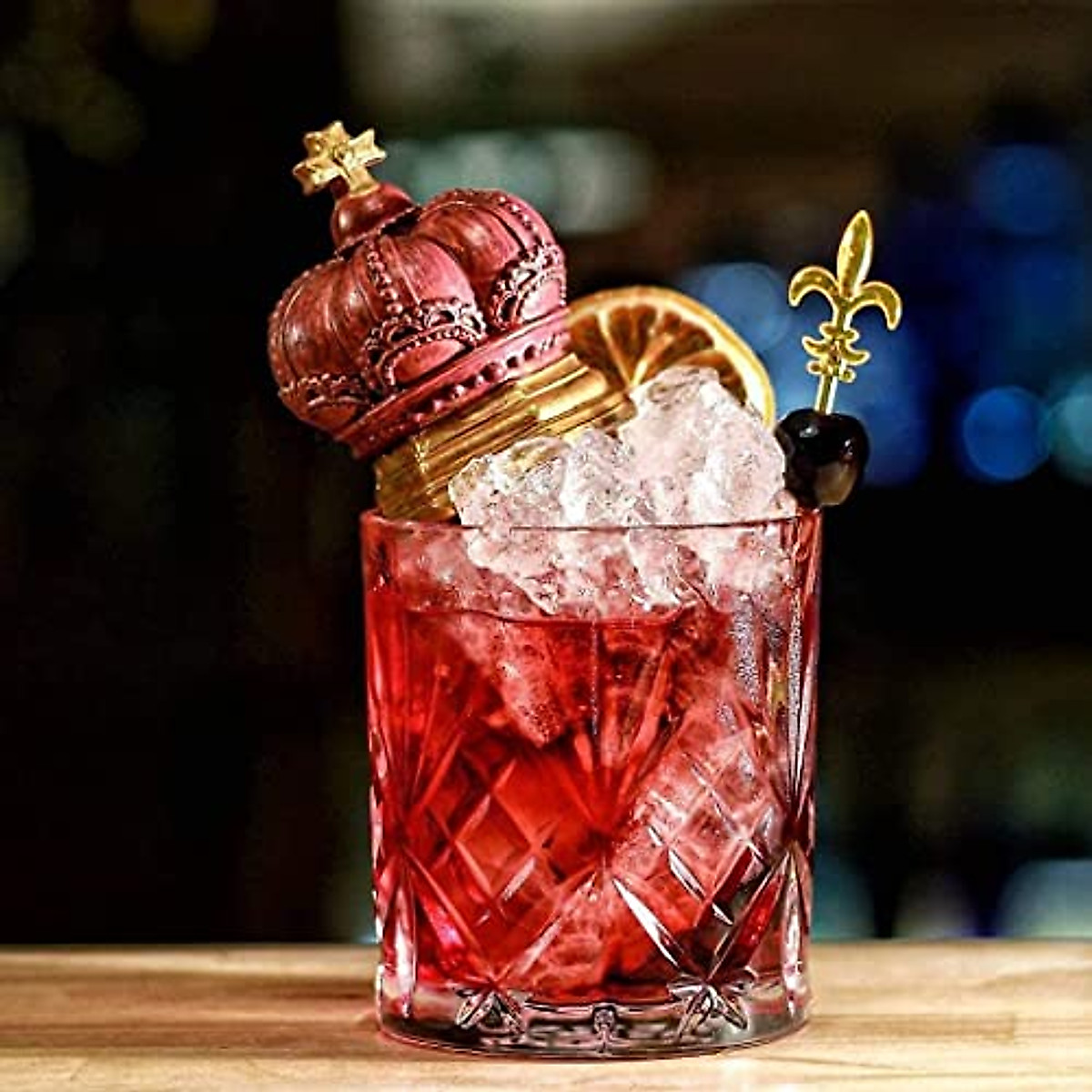 Elegant Crystal Whiskey Glass Set, Double Old Fashioned Scotch Glasses Perfect for Serving Whiskey Bourbon, Mixed Drinks - Set of 6 Cocktail Glasses