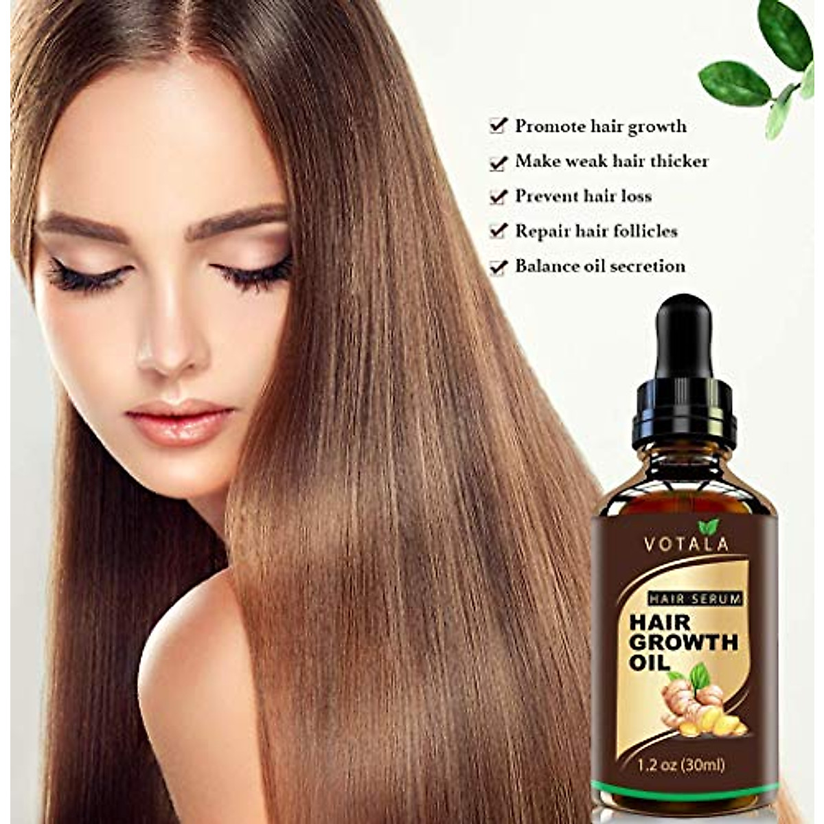 Hair Growth Serum, VOTALA Hair Growth Treatment, Anti Hair Loss, Promotes Thicker, Stronger Hair, And Hair Regrowth for Men Women