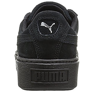 Puma Women's Suede Platform Crushed Gem Black Aged Silver, 9.5 M US
