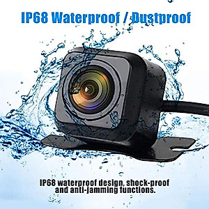 Wekttznol HD Night Visions Waterproof Vehicle Backup Camera, Car Rear View Camera 170° Wide Angle Reversing Parking Camera