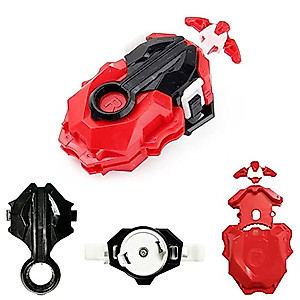 Konikiwa Bey Battling String Launcher, Infinite Achilles Top Burst Launcher Set, DB Launcher Left and Right Spin Launcher Compatible with All Bey Burst Series - Red