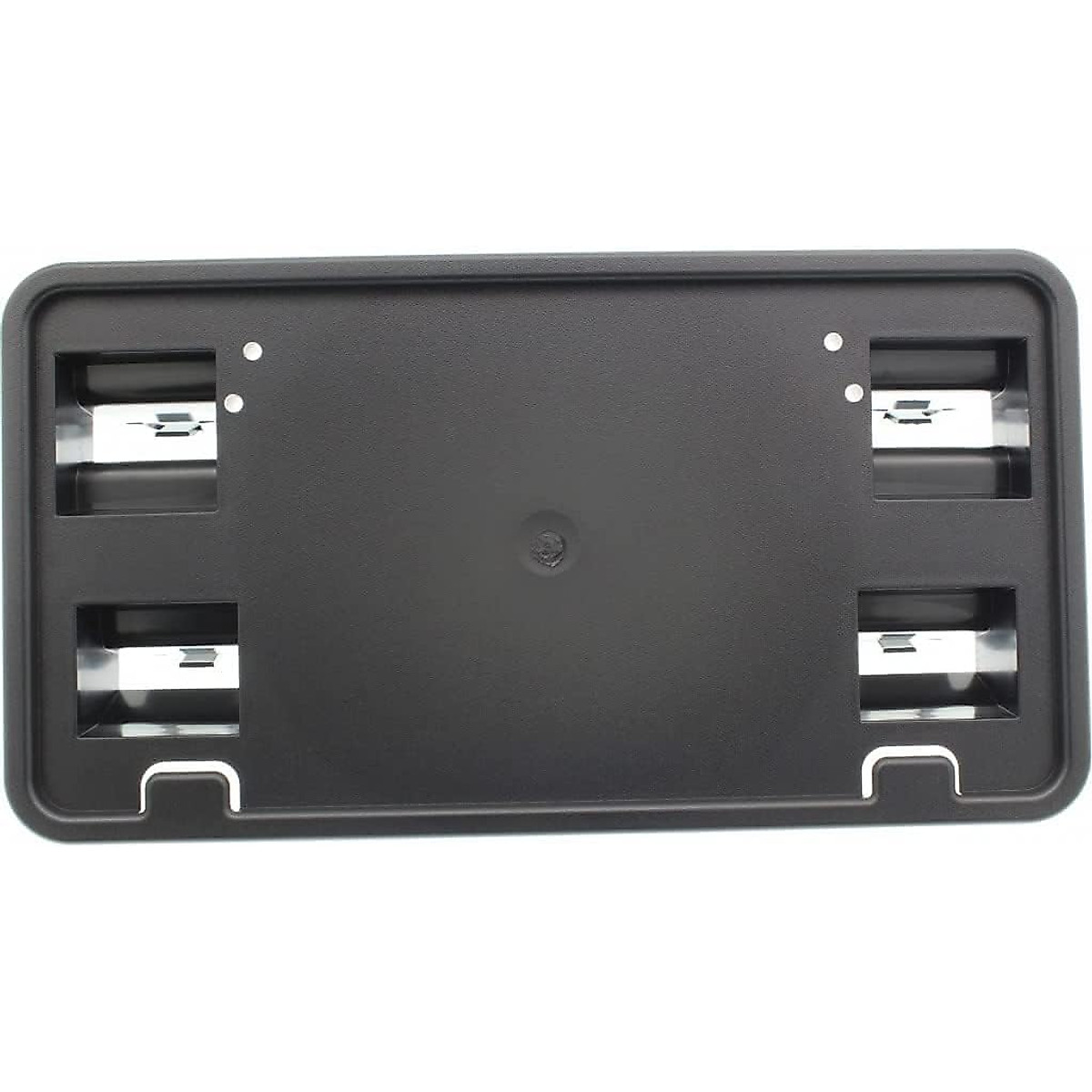 DAT AUTO PARTS Front Bumper License Plate Frame Tag Mounting Bracket Holder Replacement for 2015-2017 Ford F-150 Series Non Turbo Black Textured Plastic FO1068165 FL3Z17A385A