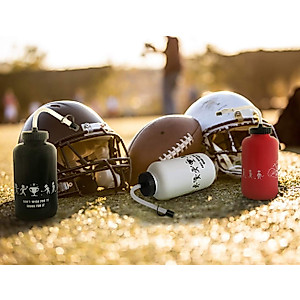 SolForis Hockey Water Bottles with Long Straw, Fit for Football Lacrosse Gym Sport, Plastic Squeezable Leakproof BPA Free, No Strange Smell, Easy to Clean, 1 Liter 32 oz (3 Straw Caps) (white)