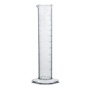 EISCO Graduated Cylinder, 1000mL - Class A Tolerance - Octagonal Base - TPX Plastic - Industrial Quality, Autoclavable