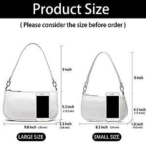 lapsting Shoulder Bag for Women Small Y2K Bags Clutch 90S Purse Crossbody Purses White Trendy Fashion Mini