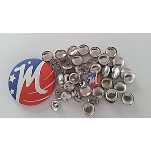100 Cover Buttons - Made in USA - Self Cover Buttons with Flat Backs(no Wire) Size 20 with Tool