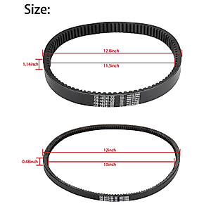 10L0L Starter Generator & Drive Belt Kit for Yamaha G2, G5, G8, G9, G11, G14, G16, G22, 2012-up G29 Gas Golf Cart, Replace OEM J55-G6241-00 J55-H1173-00 JN6-H1173-00
