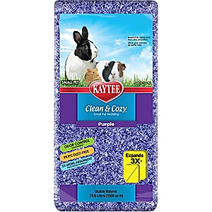 Kaytee Clean & Cozy Purple Bedding For Guinea Pigs, Rabbits, Hamsters, Gerbils and Chinchillas, 24.6 Liter