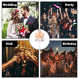 Balloon Stand Kit - Tinabless 2 Sets of Clear Table Desktop Balloon Holder with 7 Balloon Sticks,7 Balloon Cups and 1 Balloon Base for Birthday | Wedding Party, Holidays, Anniversary Decorations