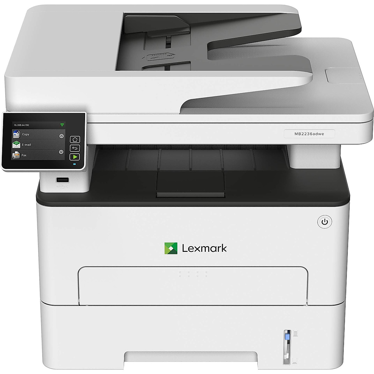 Lexmark MB2236i Multifunction Wireless Monochrome Laser Printer with A 2.8 Inch Color Touch Screen, Standard Two-Sided Printing, Cloud Fax Capability (18M0751)