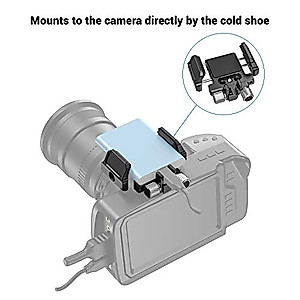 SMALLRIG SSD Mount Bracket SSD Holder for Samsung T5 SSD, for SanDisk SSD, for SanDisk SSD T5, Compatible with SMALLRIG Cage for BMPCC 4K & 6K, for Z Cam E2 & for Sigma fp - BSH2343