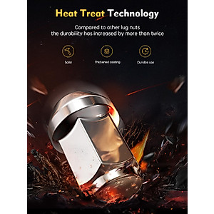 MIKKUPPA M12x1.25 Lug Nuts - Replacement for 1993-2021 Nissan Altima, 1988-2021 Nissan Maxima, Subaru Aftermarket Wheel - 20pcs Chrome Closed End Lug Nuts