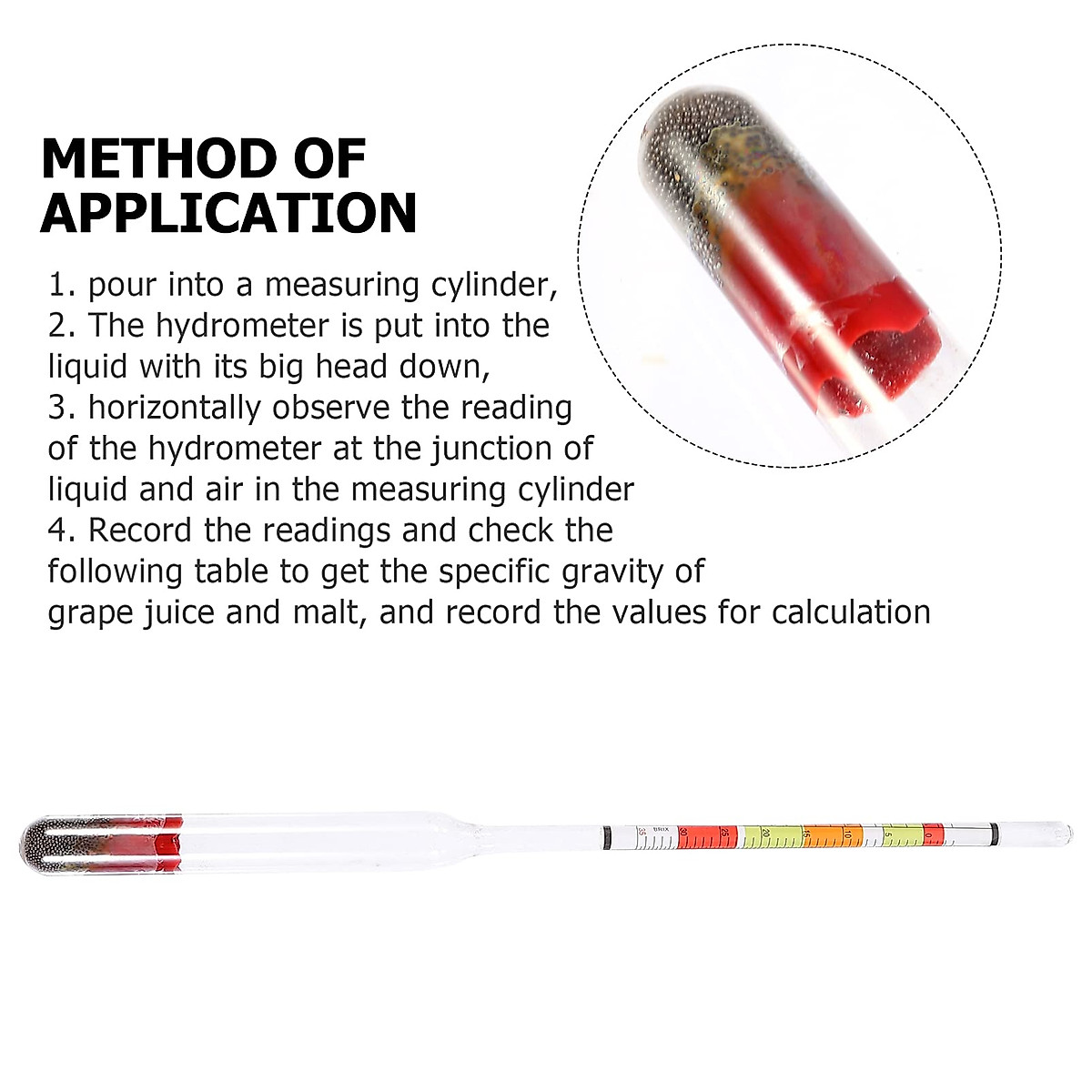 DOITOOL Triple Scale Hydrometer Kit Maple Syrup Hydrometer for Brew Beer Wine Kombucha ABV Brix Gravity Test Kit Home Brewing Supplies