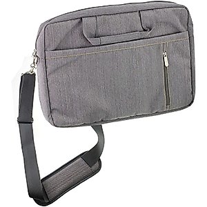 Navitech Grey Sleek Water Resistant Travel Bag - Compatible with ASUS ProArt Studiobook 16 OLED (H5600) 16"