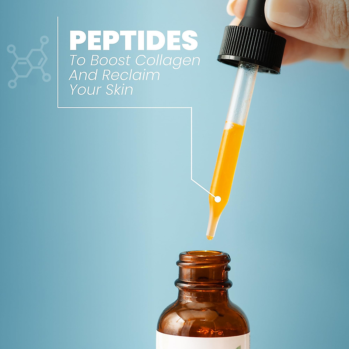 Eva Naturals Glycolic Acid Serum - Anti-Aging Vitamin C & Hyaluronic Acid Skin Brightening Formula Helps To Minimize & Exfoliate Pores, Reduce Fine Lines, Wrinkles, Acne Scarring & Breakouts - 1 Oz