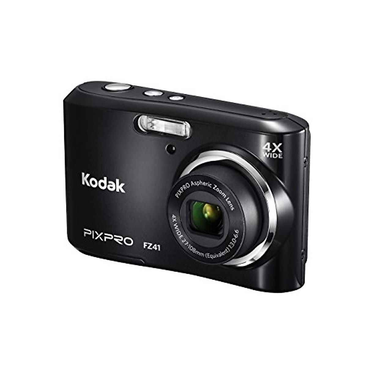 Kodak PIXPRO Friendly Zoom FZ41 16 MP Digital Camera with 4X Optical Zoom and 2.7" LCD Screen (Black)