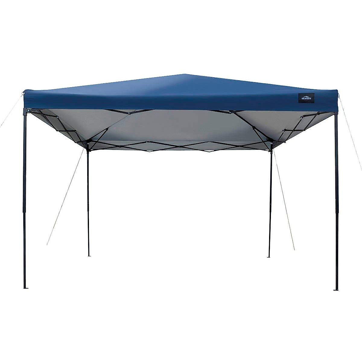 Monoprice 10 x 10 Feet Pop Up Canopy - Navy Blue, 500D Polyester Canopy Cover, UPF50+, Waterproof, for Backyard BBQs, Camping, Tailgate, Sporting Events, Beach - Pure Outdoor Collection, Large