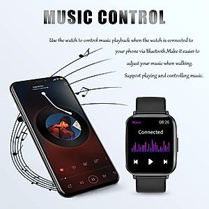 Doflamingshiny Smart Watch, 1.69'' HD Full Touch Screen Smartwatch for Android and iOS Phones, IP68 Waterproof Fitness Tracker with Heart Rate, Sleep Smart Watches for Men Women 24 Sports Modes