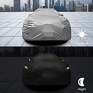 Truck Cover Waterproof All Weather Compatible with 1990-2021 F-150 Full Outdoor Truck Pickup Car Covers Lightweight Breathable Covers for Car UV Protection/Windproof/Dustproof/Scratch Resistant