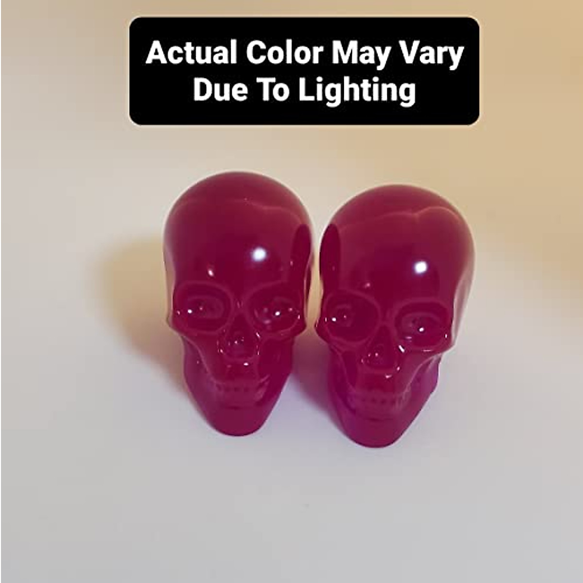 Purple Skull Cabinet Knobs/Drawer Knobs (Black Light Activated) (Set of 2)