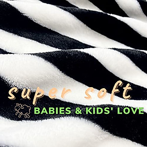 Baby Blanket (Black/White Stripes)